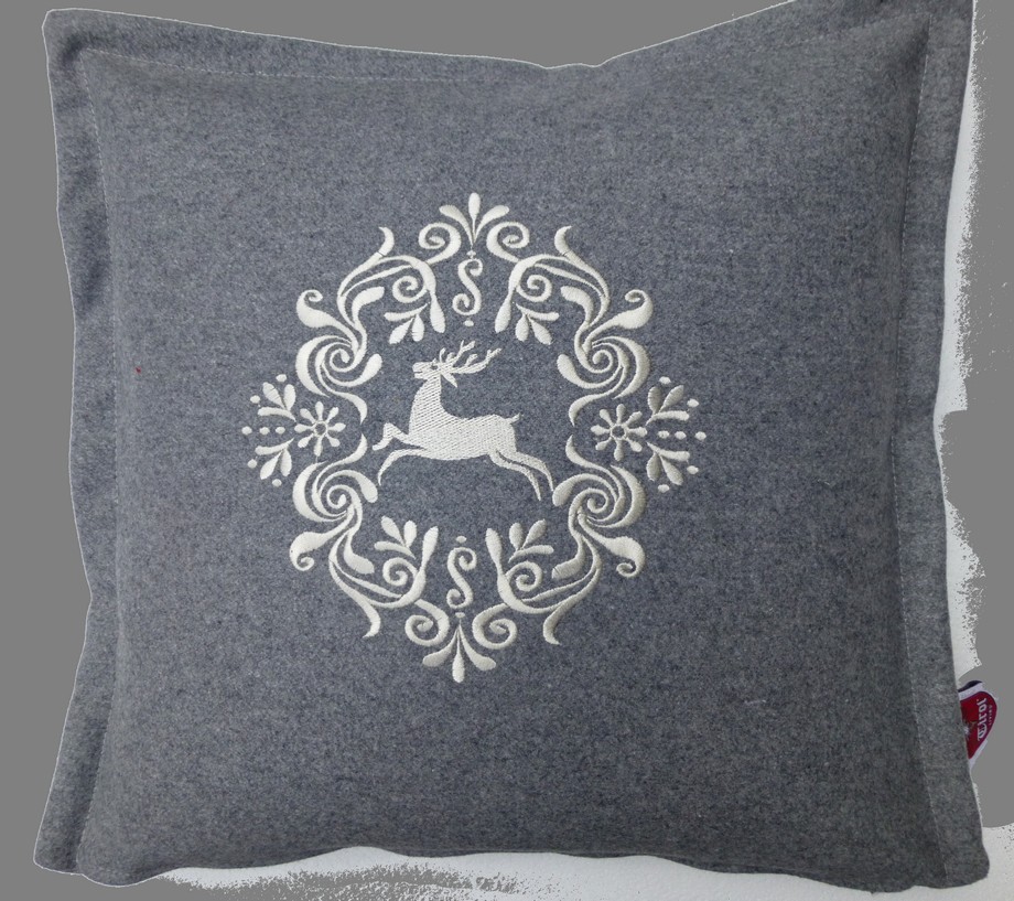 Kissen Loden Hirsch grau 40/40 cm, Heidi 80 Nr. 50767 - Landhausmoebel ...